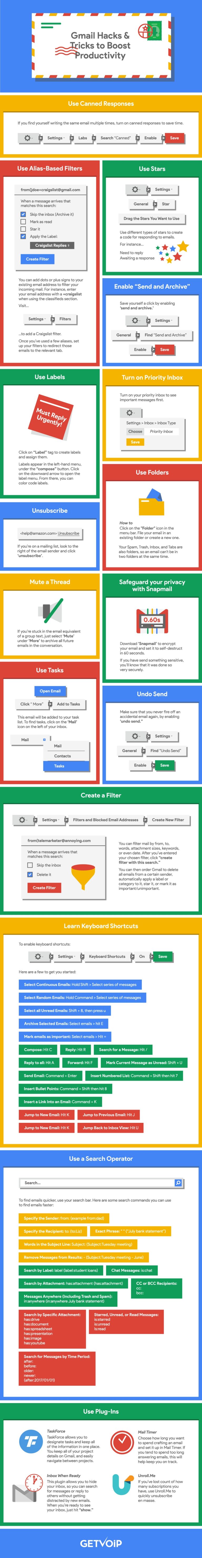 Gmail Hacks To Save Time [Infographic] - Seven Boats Academy