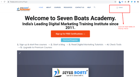 How To Access Courses? - Seven Boats Academy