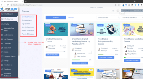 How To Access Courses? - Seven Boats Academy